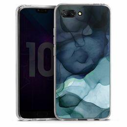 DeinDesign Handyhülle Wasserfarbe Textur Muster Liquid Art Twilight Mood, Huawei Honor 10 Silikon Hülle Bumper Case Handy Schutzhülle, weiß