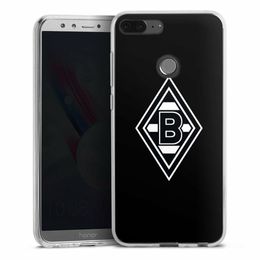 DeinDesign Handyhülle Wappen Borussia Mönchengladbach Gladbach Borussia Raute Schwarz, Huawei Honor 9 Lite Silikon Hülle Bumper Case Handy Schutzhülle