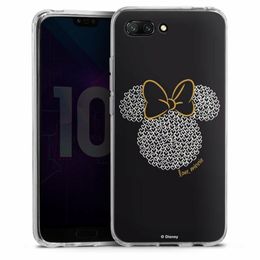 DeinDesign Handyhülle Minnie Mouse Disney Muster Minnie Black and White, Huawei Honor 10 Silikon Hülle Bumper Case Handy Schutzhülle, weiß