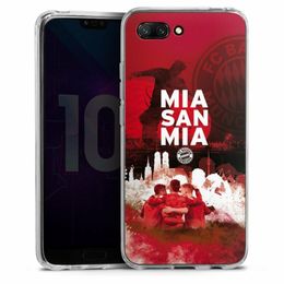 DeinDesign Handyhülle FCB Mia San Mia FC Bayern München FCB - MIA SAN MIA, Huawei Honor 10 Silikon Hülle Bumper Case Handy Schutzhülle, weiß