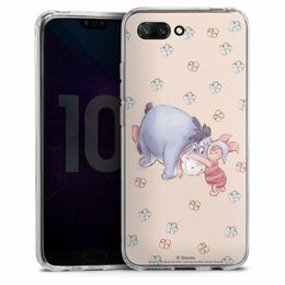 DeinDesign Handyhülle Disney Winnie Puuh Ferkel Esel I ahh und Ferkel, Huawei Honor 10 Silikon Hülle Bumper Case Handy Schutzhülle, weiß, transparent