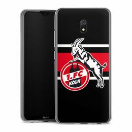 DeinDesign Handyhülle 1. FC Köln Offizielles Lizenzprodukt Colour Stripes 1.FC, Xiaomi Redmi 8A Silikon Hülle Bumper Case Handy Schutzhülle, weiß