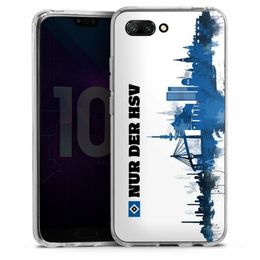 DeinDesign Handyhülle HSV Offizielles Lizenzprodukt Bundesliga Silhouette - Nur der HSV, Huawei Honor 10 Silikon Hülle Bumper Case Handy Schutzhülle