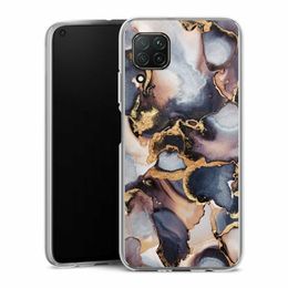 DeinDesign Handyhülle Marmor Elisabeth Fredriksson Farbverlauf Dreamy Ink Grey Gold Print, Huawei P40 Lite Silikon Hülle Bumper Case Handy Schutzhülle