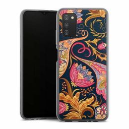 DeinDesign Handyhülle Muster Ornamente Mandala Floral Autumn 1, Samsung Galaxy A03s Silikon Hülle Bumper Case Handy Schutzhülle, weiß, transparent