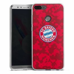 DeinDesign Handyhülle FC Bayern München Camouflage FCB Camouflage Muster FCB, Huawei Honor 9 Lite Silikon Hülle Bumper Case Handy Schutzhülle, weiß