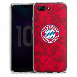 DeinDesign Handyhülle FC Bayern München Camouflage FCB Camouflage Muster FCB, Huawei Honor 10 Silikon Hülle Bumper Case Handy Schutzhülle, weiß