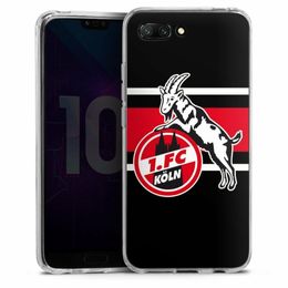 DeinDesign Handyhülle 1. FC Köln Offizielles Lizenzprodukt Colour Stripes 1.FC, Huawei Honor 10 Silikon Hülle Bumper Case Handy Schutzhülle, weiß