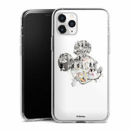 DeinDesign Handyhülle Mickey Mouse Offizielles Lizenzprodukt Disney Mickey Mouse - Collage, Apple iPhone 11 Pro Silikon Hülle Bumper Case Handy Schutz