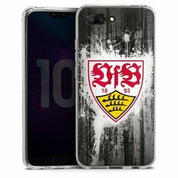 DeinDesign Handyhülle VfB Stuttgart Offizielles Lizenzprodukt VfB Stuttgart Splash, Huawei Honor 10 Silikon Hülle Bumper Case Handy Schutzhülle, weiß