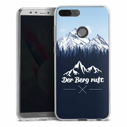 DeinDesign Handyhülle Wanderlust Berg Himmel Winterparadies, Huawei Honor 9 Lite Silikon Hülle Bumper Case Handy Schutzhülle, weiß, transparent