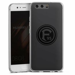 DeinDesign Handyhülle F95 Dunkel F95, Huawei P10 Silikon Hülle Bumper Case Handy Schutzhülle, weiß, transparent