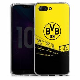 DeinDesign Handyhülle Borussia Dortmund BVB Fanartikel Stadion Schwarz-Gelb - BVB, Huawei Honor 10 Silikon Hülle Bumper Case Handy Schutzhülle, weiß