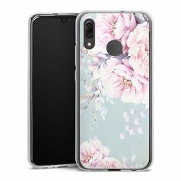 DeinDesign Handyhülle Blume Pastell Wasserfarbe Watercolour Flower, Huawei Honor 10 Lite Silikon Hülle Bumper Case Handy Schutzhülle, weiß