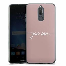 DeinDesign Handyhülle Spruch Sprüche Motivation You Can, Huawei Mate 10 lite Silikon Hülle Bumper Case Handy Schutzhülle, weiß, DeinDesign You Can