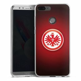 DeinDesign Handyhülle Eintracht Frankfurt Offizielles Lizenzprodukt Wappen, Huawei Honor 9 Lite Silikon Hülle Bumper Case Handy Schutzhülle, weiß