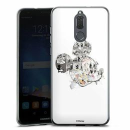DeinDesign Handyhülle Mickey Mouse Offizielles Lizenzprodukt Disney Mickey Mouse - Collage, Huawei Mate 10 lite Silikon Hülle Bumper Case Handy Schutz