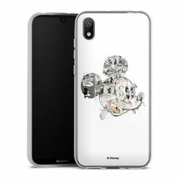 DeinDesign Handyhülle Mickey Mouse Offizielles Lizenzprodukt Disney Mickey Mouse - Collage, Huawei Y5 (2019) Silikon Hülle Bumper Case Handy Schutzhül