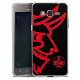 DeinDesign Handyhülle Offizielles Lizenzprodukt 1.FCK Dauerkarte, Samsung Galaxy Grand Prime Silikon Hülle Bumper Case Handy Schutzhülle, weiß