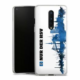 DeinDesign Handyhülle HSV Offizielles Lizenzprodukt Bundesliga Silhouette - Nur der HSV, OnePlus 8 Silikon Hülle Bumper Case Handy Schutzhülle Smartph