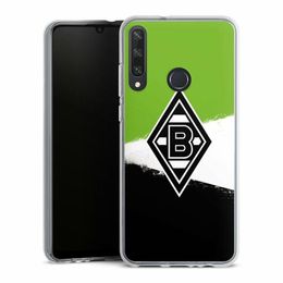DeinDesign Handyhülle BMG Borussia Mönchengladbach Offizielles Lizenzprodukt, Huawei Y6p Silikon Hülle Bumper Case Handy Schutzhülle, weiß