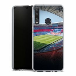 DeinDesign Handyhülle FC Bayern München FCB Stadion Stadion FC Bayern - Color, Huawei Y6p Silikon Hülle Bumper Case Handy Schutzhülle, weiß