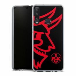 DeinDesign Handyhülle Offizielles Lizenzprodukt 1.FCK Dauerkarte, Huawei Y6p Silikon Hülle Bumper Case Handy Schutzhülle, weiß, transparent
