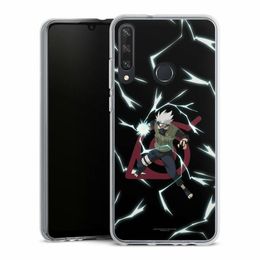 DeinDesign Handyhülle Kakashi Naruto Shippuden Offizielles Lizenzprodukt Kakashi Raikiri, Huawei Y6p Silikon Hülle Bumper Case Handy Schutzhülle, weiß