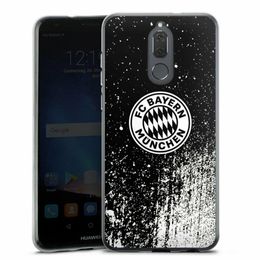 DeinDesign Handyhülle FC Bayern München Offizielles Lizenzprodukt FCB Splatter Schwarz - FCB, Huawei Mate 10 lite Silikon Hülle Bumper Case Handy Schu