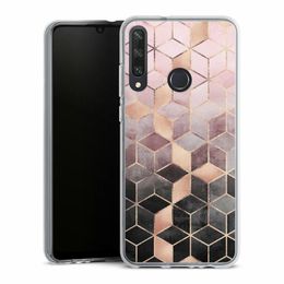 DeinDesign Handyhülle Würfel Elisabeth Fredriksson Gold & Kupfer, Huawei Y6p Silikon Hülle Bumper Case Handy Schutzhülle, weiß, transparent