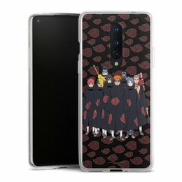 DeinDesign Handyhülle Akatsuki Naruto Shippuden Offizielles Lizenzprodukt Akatsuki Group, OnePlus 8 Silikon Hülle Bumper Case Handy Schutzhülle Smartp