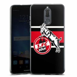 DeinDesign Handyhülle 1. FC Köln Offizielles Lizenzprodukt Colour Stripes 1.FC, Huawei Mate 10 lite Silikon Hülle Bumper Case Handy Schutzhülle, weiß