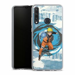 DeinDesign Handyhülle Offizielles Lizenzprodukt Manga Naruto Shippuden Naruto Rasengan, Huawei Y6p Silikon Hülle Bumper Case Handy Schutzhülle, weiß