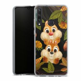 DeinDesign Handyhülle Disney Chip und Chap Offizielles Lizenzprodukt Chip and Chap, Huawei Y6p Silikon Hülle Bumper Case Handy Schutzhülle, weiß