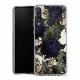 DeinDesign Handyhülle Utart Vintage Blumen Natur Blumen, Huawei Y6p Silikon Hülle Bumper Case Handy Schutzhülle, weiß, transparent