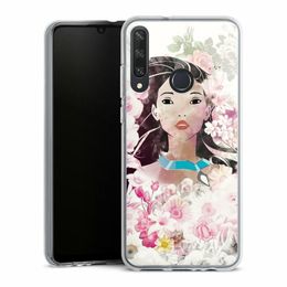 DeinDesign Handyhülle Pocahontas Disney Offizielles Lizenzprodukt Colors Of The Wind, Huawei Y6p Silikon Hülle Bumper Case Handy Schutzhülle, weiß