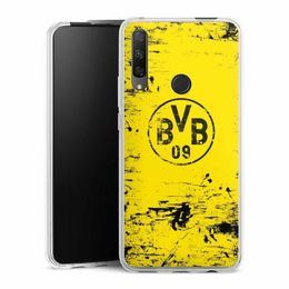 DeinDesign Handyhülle Borussia Dortmund Offizielles Lizenzprodukt BVB BVB Destroyed Look, Huawei Honor 9X Silikon Hülle Bumper Case Handy Schutzhülle