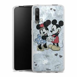 DeinDesign Handyhülle Disney Mickey & Minnie Mouse Vintage Mickey&Minnie In Love, Huawei Honor 9X Silikon Hülle Bumper Case Handy Schutzhülle, weiß