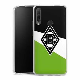 DeinDesign Handyhülle Borussia Mönchengladbach Gladbach Offizielles Lizenzprodukt, Huawei Honor 9X Silikon Hülle Bumper Case Handy Schutzhülle, weiß