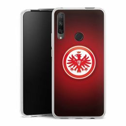 DeinDesign Handyhülle Eintracht Frankfurt Offizielles Lizenzprodukt Wappen, Huawei Honor 9X Silikon Hülle Bumper Case Handy Schutzhülle, weiß