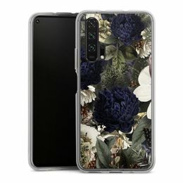 DeinDesign Handyhülle Utart Vintage Blumen Natur Blumen, Huawei Honor 20 Pro Silikon Hülle Bumper Case Handy Schutzhülle, weiß, transparent