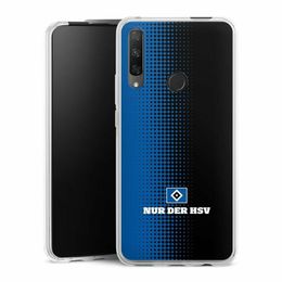 DeinDesign Handyhülle HSV Logo Offizielles Lizenzprodukt Nur der HSV - Rautenraster Schwarz, Huawei Honor 9X Silikon Hülle Bumper Case Handy Schutzhül