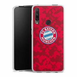 DeinDesign Handyhülle FC Bayern München Camouflage FCB Camouflage Muster FCB, Huawei Honor 9X Silikon Hülle Bumper Case Handy Schutzhülle, weiß