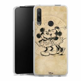 DeinDesign Handyhülle Mickey Mouse Minnie Mouse Vintage Minnie&Mickey, Huawei Honor 9X Silikon Hülle Bumper Case Handy Schutzhülle, weiß, transparent
