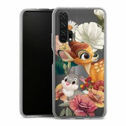 DeinDesign Handyhülle Bambi Klopfer Disney Bambi, Klopfer transparent, Huawei Honor 20 Pro Silikon Hülle Bumper Case Handy Schutzhülle, weiß