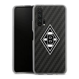 DeinDesign Handyhülle Gladbach Borussia Mönchengladbach Carbon Borussia Raute Carbon, Huawei Honor 20 Pro Silikon Hülle Bumper Case Handy Schutzhülle