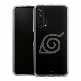 DeinDesign Handyhülle Konoha Logo Naruto Shippuden Konoha, Huawei Honor 20 Pro Silikon Hülle Bumper Case Handy Schutzhülle, weiß, transparent