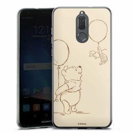 DeinDesign Handyhülle Winnie Puuh Disney Offizielles Lizenzprodukt Winnie & Ferkel, Huawei Mate 10 lite Silikon Hülle Bumper Case Handy Schutzhülle