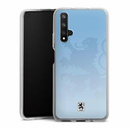 DeinDesign Handyhülle Offizielles Lizenzprodukt Logo TSV 1860 - Wappen klein, Huawei Nova 5T Silikon Hülle Bumper Case Handy Schutzhülle, weiß