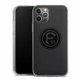 DeinDesign Handyhülle F95 Dunkel F95, Apple iPhone 12 Pro Silikon Hülle Bumper Case Handy Schutzhülle, weiß, transparent